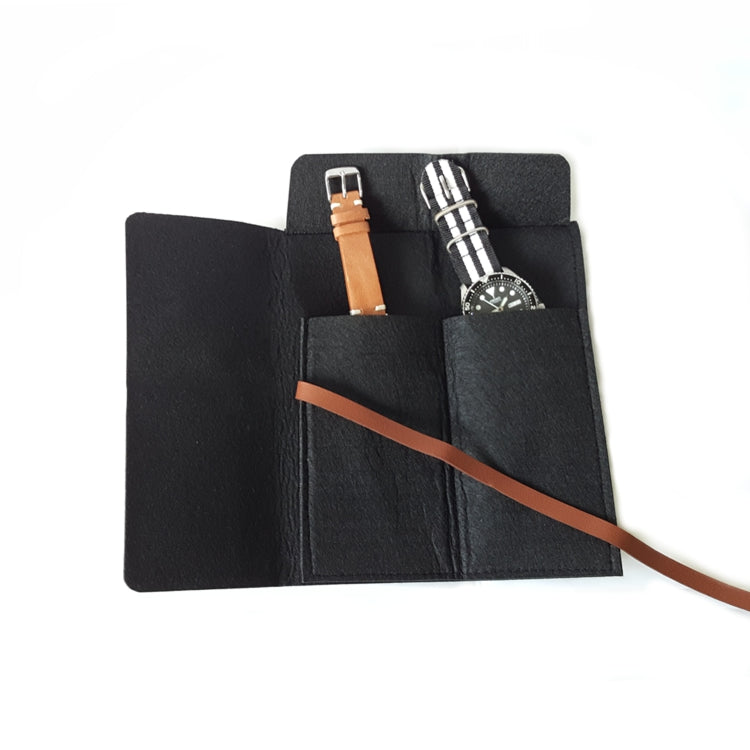 Black - Felt Watch Roll Storage – The Urban Gentleman